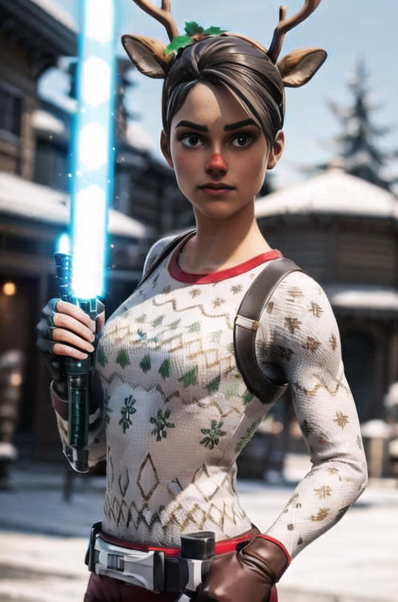 Fortnite Red-Nosed Raider images generated with AI