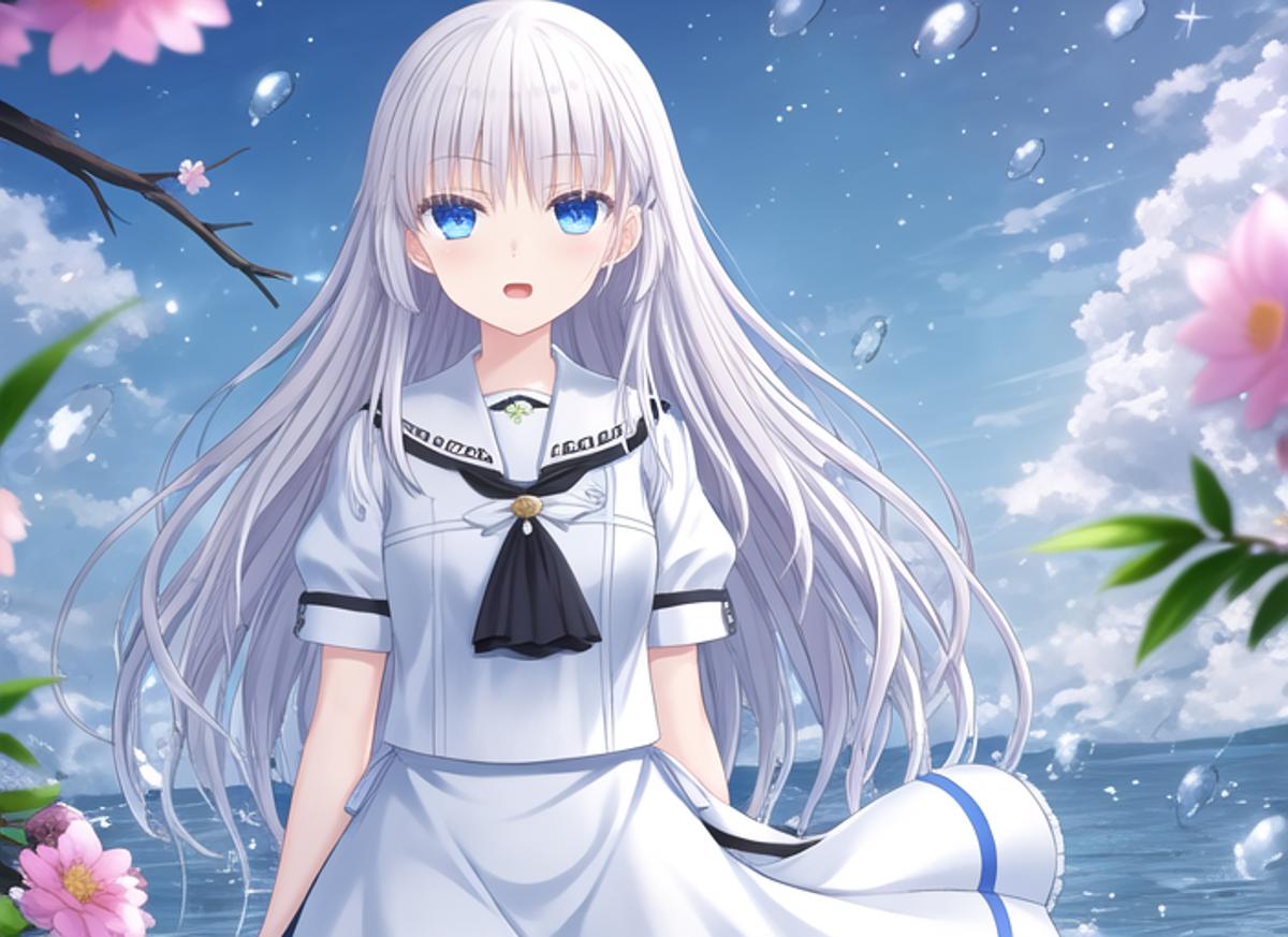 summer pockets-naruse shiroha-鸣濑白羽 - shiroha1.0-n | Stable Diffusion ...