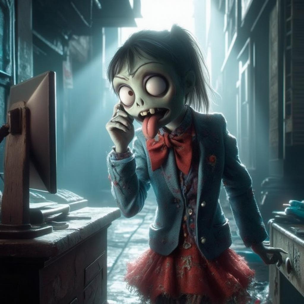Preppy Korean zombie girl | Civitai