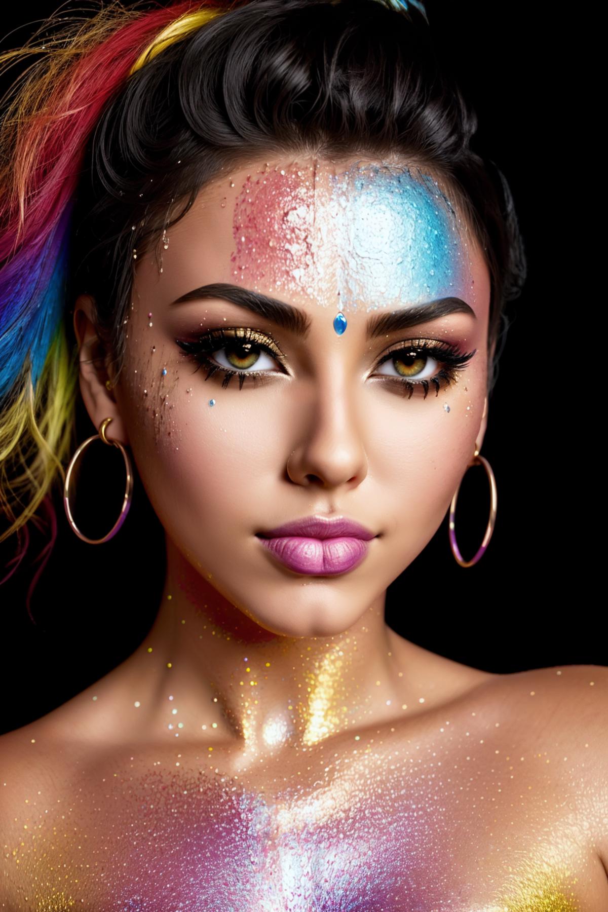 Ai Art Lora Model Glitter Body Paint Sd Style Lora Pixai | My XXX Hot Girl