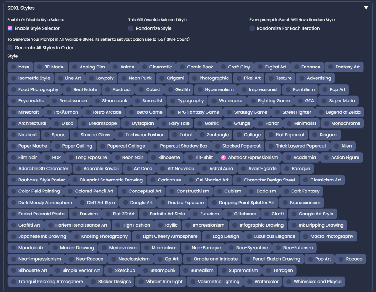 StyleSelectorXL - Visual Styles Expansion - v1.0 Showcase | Civitai