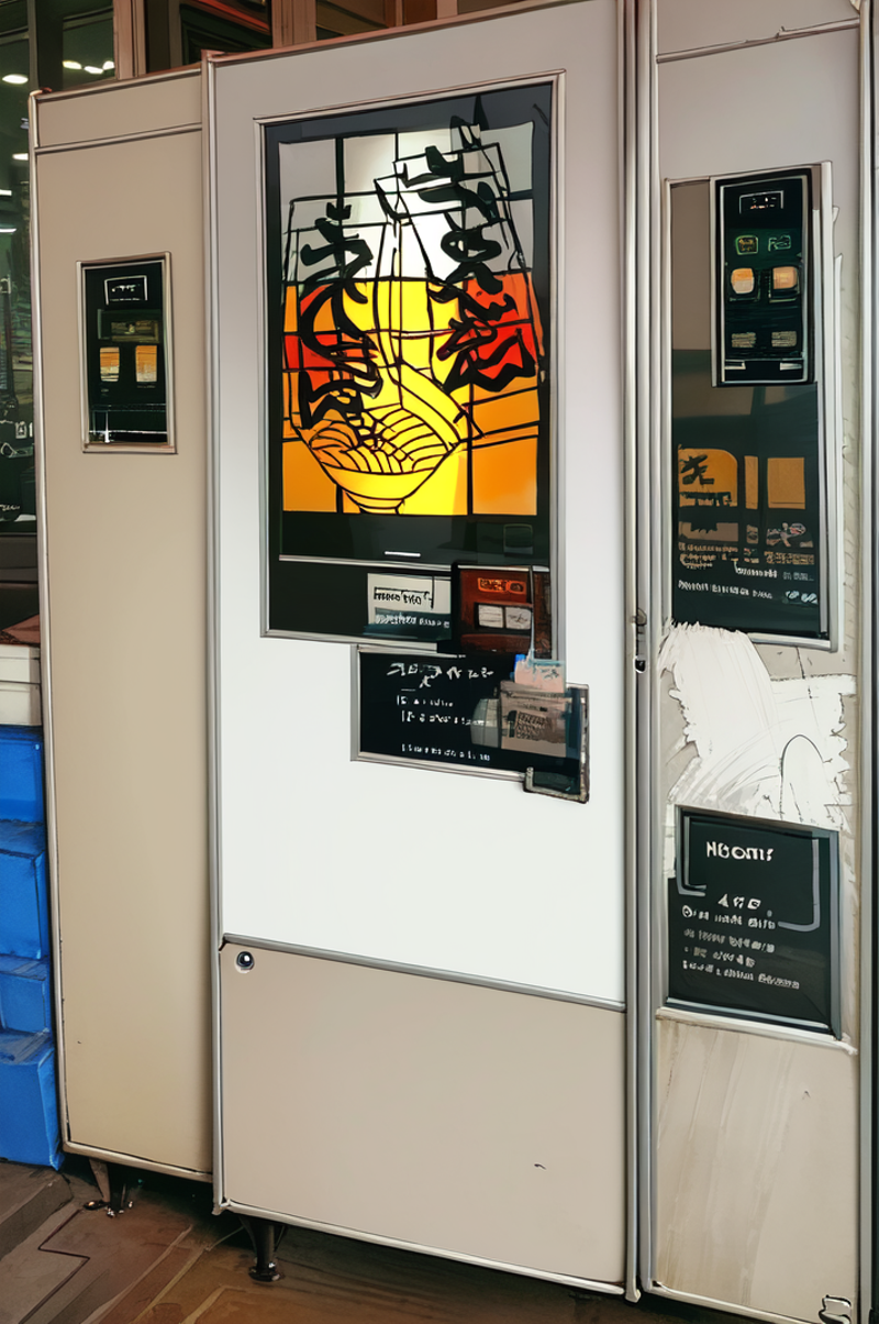 うどん自販機（神戸・石田鶏卵）Udon vending machine (Kobe,Japan) - v1.0 Showcase | Civitai