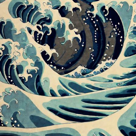 The Great Wave off Kanagawa art style lora - v1.0 | Stable Diffusion ...