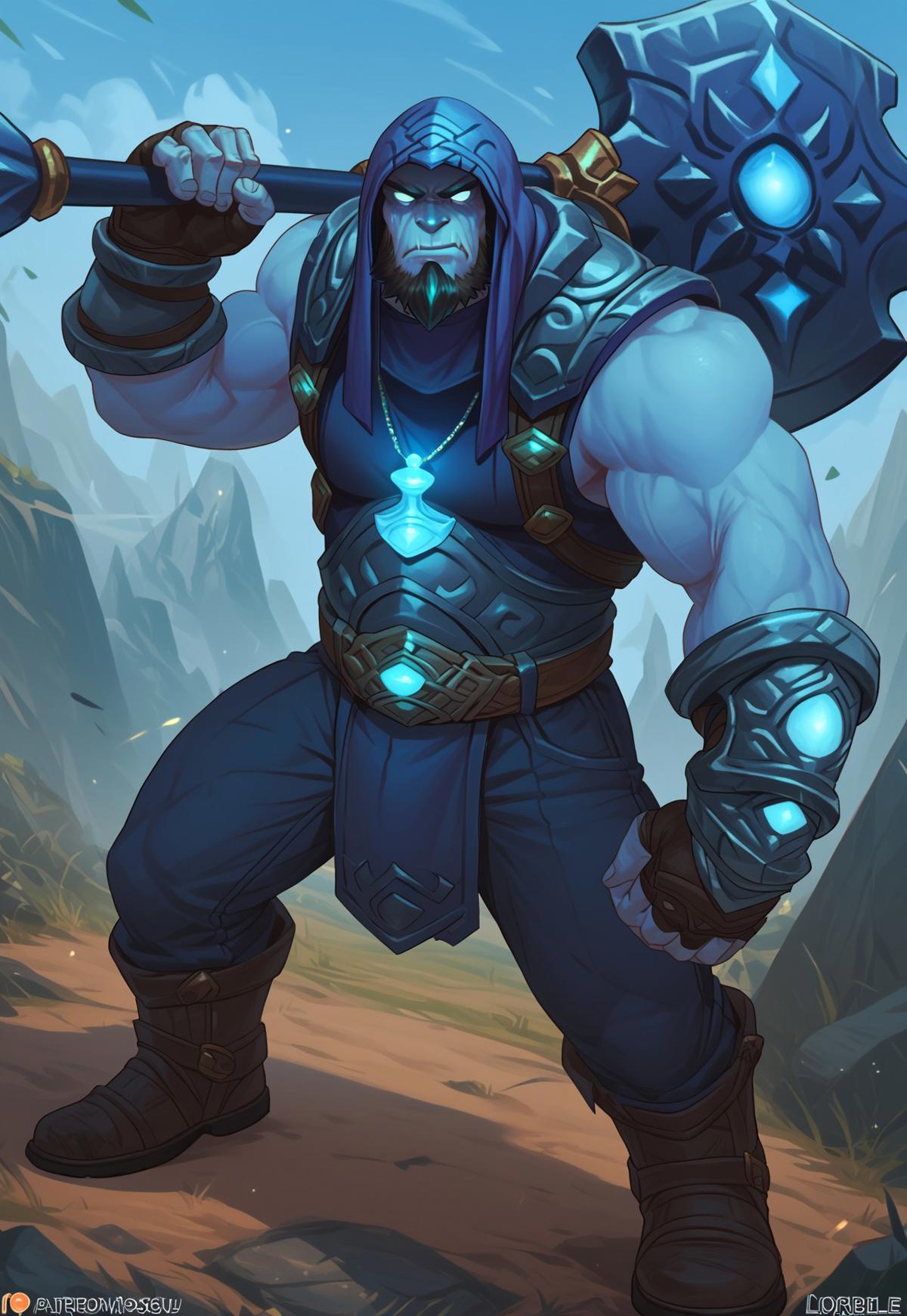 Yorick [League of legends] [PonyXL] - V1 Showcase | Civitai