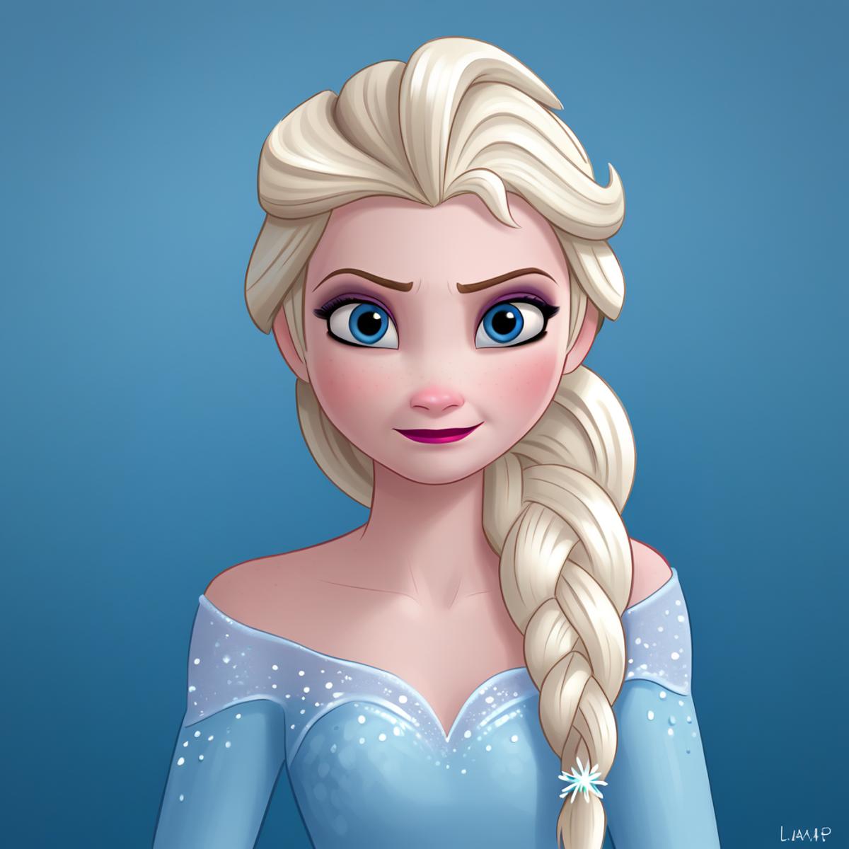 Elsa [ Frozen ] by Leaf - v1.0 : Pony | Stable Diffusion LoRA | Civitai