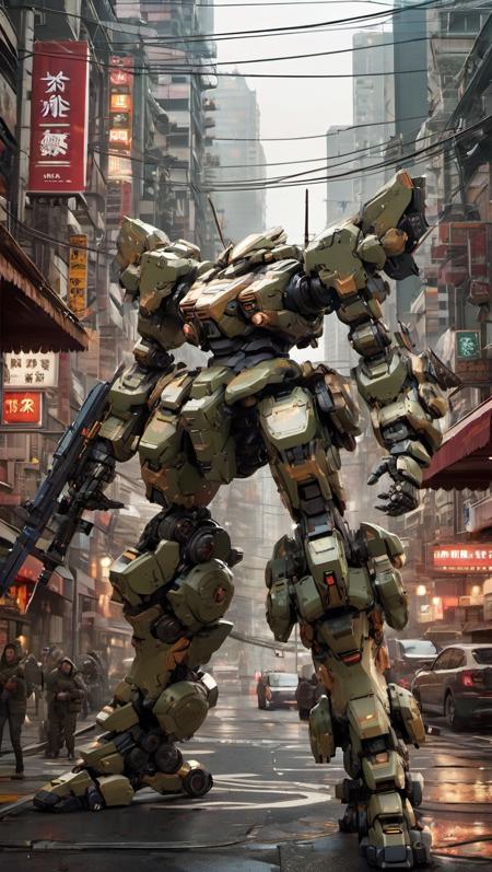 Super robot diffusion XL (Gundam, EVA, ARMORED CORE, BATTLE TECH like mecha lora) - v1.0 ...