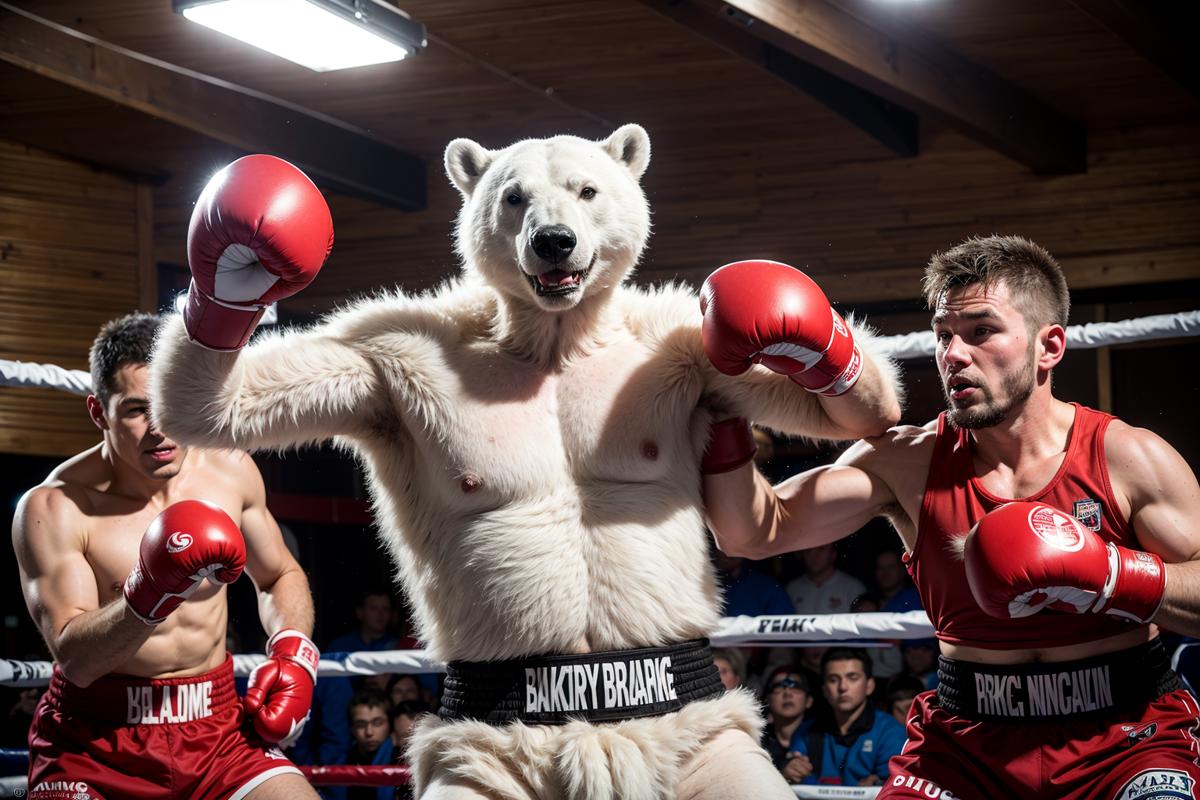 Annual man vs polar bear boxing event in Nome, Alaska | Civitai