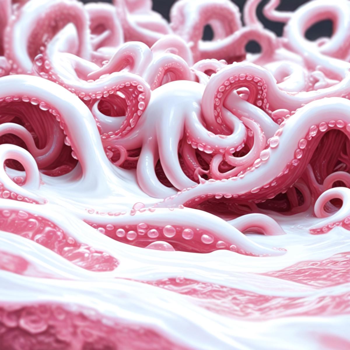 White Pink Tentacle Slime - Anime - V1 | Stable Diffusion XL LoRA | Civitai