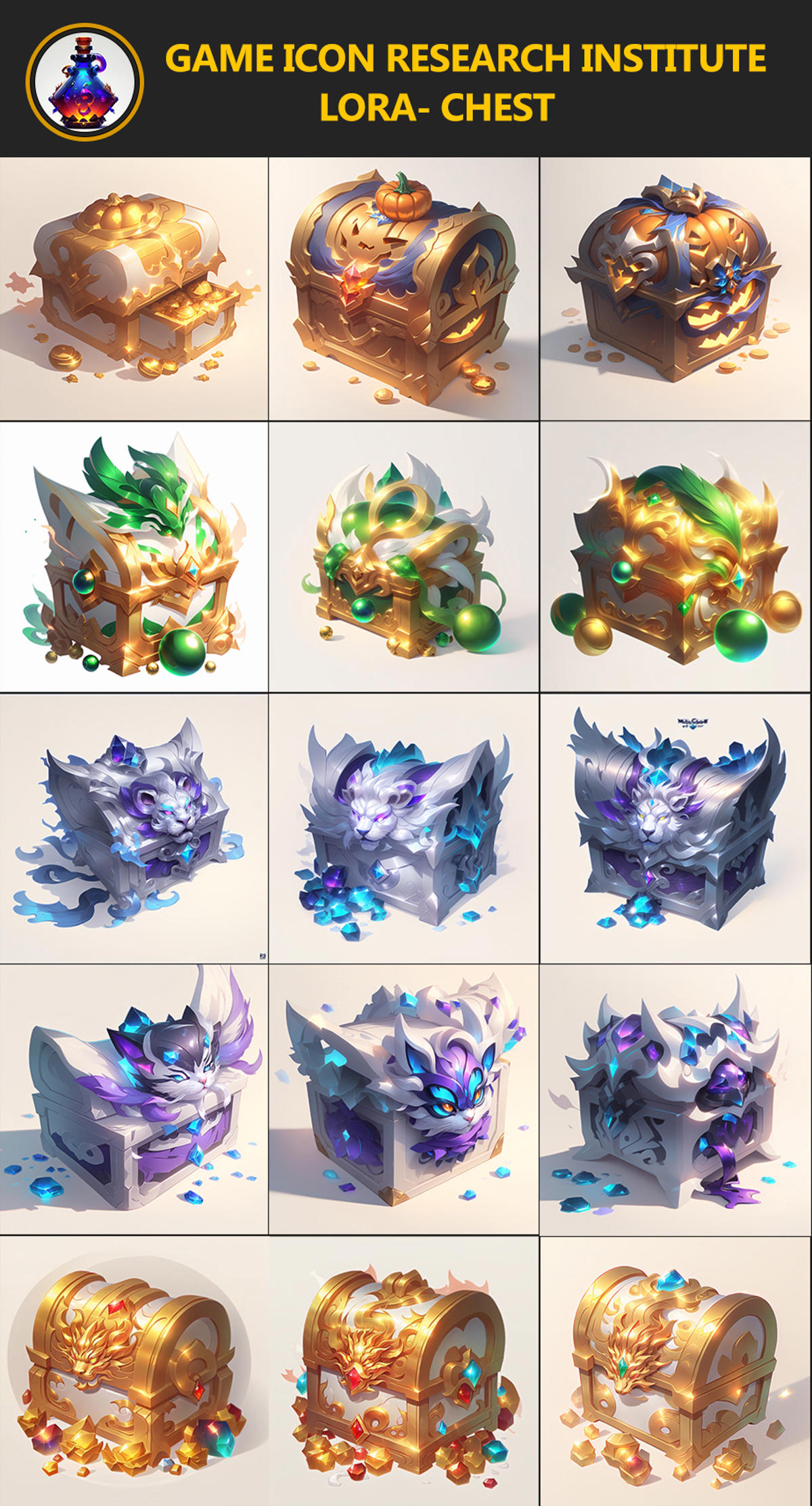 GameIconResearch_chest_Lora - v2.0 | Stable Diffusion LoRA | Civitai