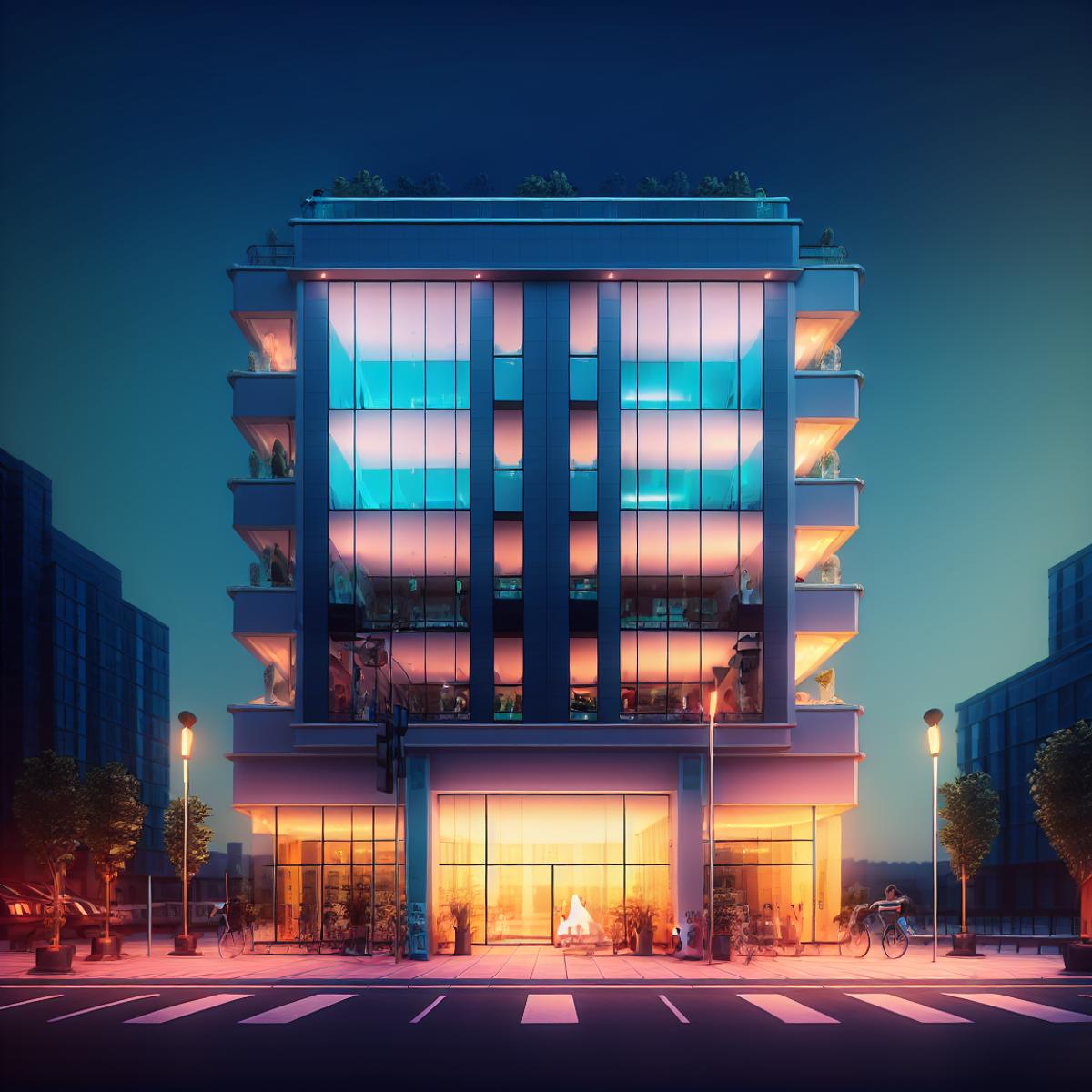 XSArchi_113FacadeOfMangaStyleBuilding漫画风格建筑正面 - v1.0 | Stable Diffusion LoRA | Civitai