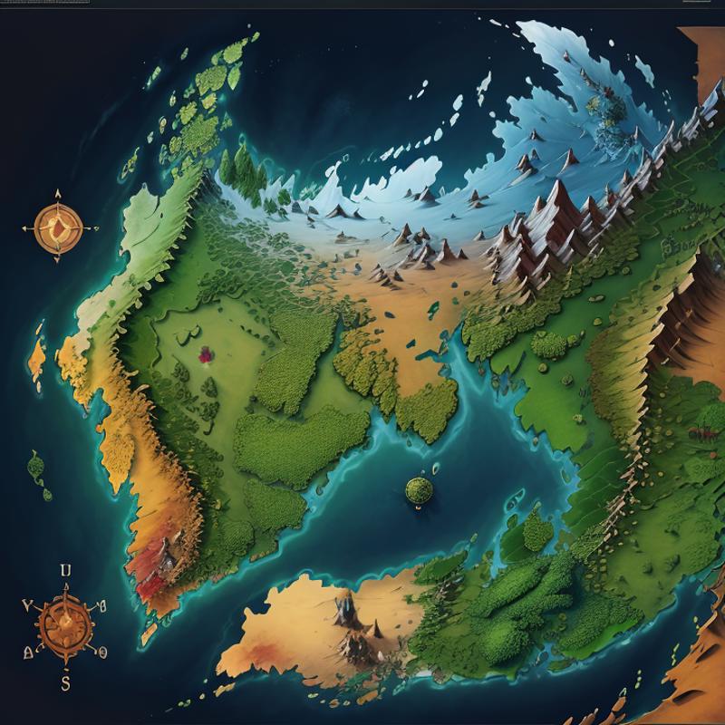 Table Rpg / D&D Maps - #10 - World map - v1.0 Showcase | Civitai