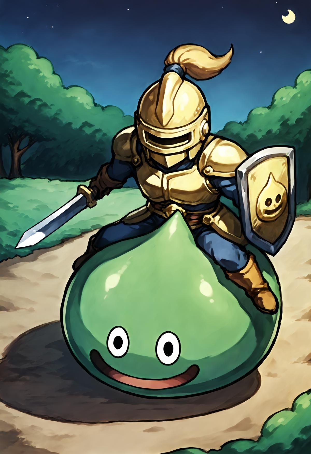 Slime knight / スライムナイト (Dragon quest) pony - v2.0 | Stable Diffusion ...