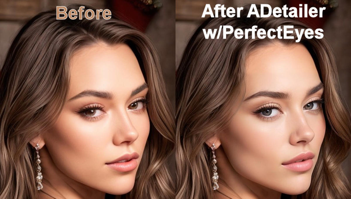 Trick for better eyes, using Perfect Eyes and ADetailer | Civitai