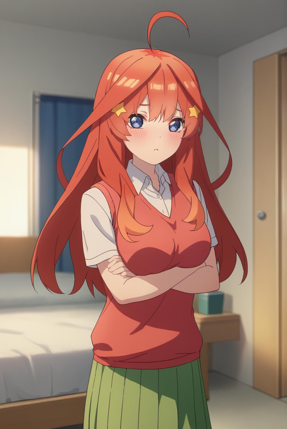 Gotoubun no Hanayome - Nakano Itsuki [Pony] [COMMISSION] - v1.5 [Pony] | Stable Diffusion LoRA ...