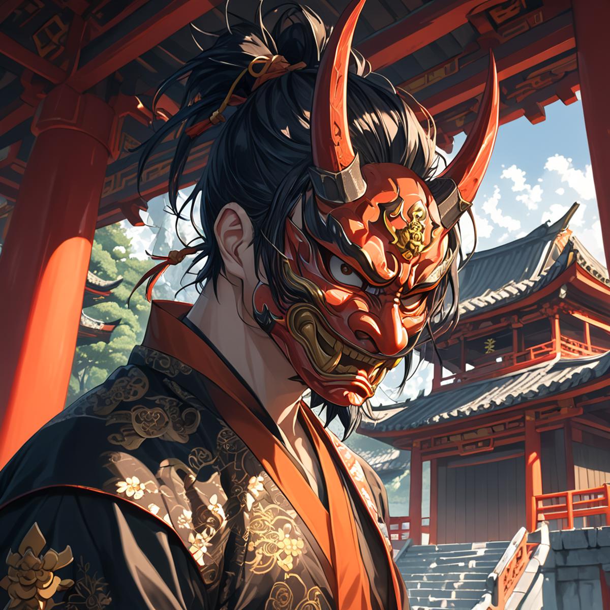 XL Oni Mask - By HailoKnight - v1.0 | Stable Diffusion XL LoRA | Civitai