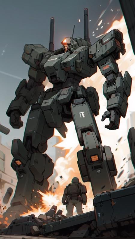 Super robot diffusion(Gundam, EVA, ARMORED CORE, BATTLE TECH like mecha lora) - v1.5 | Stable ...