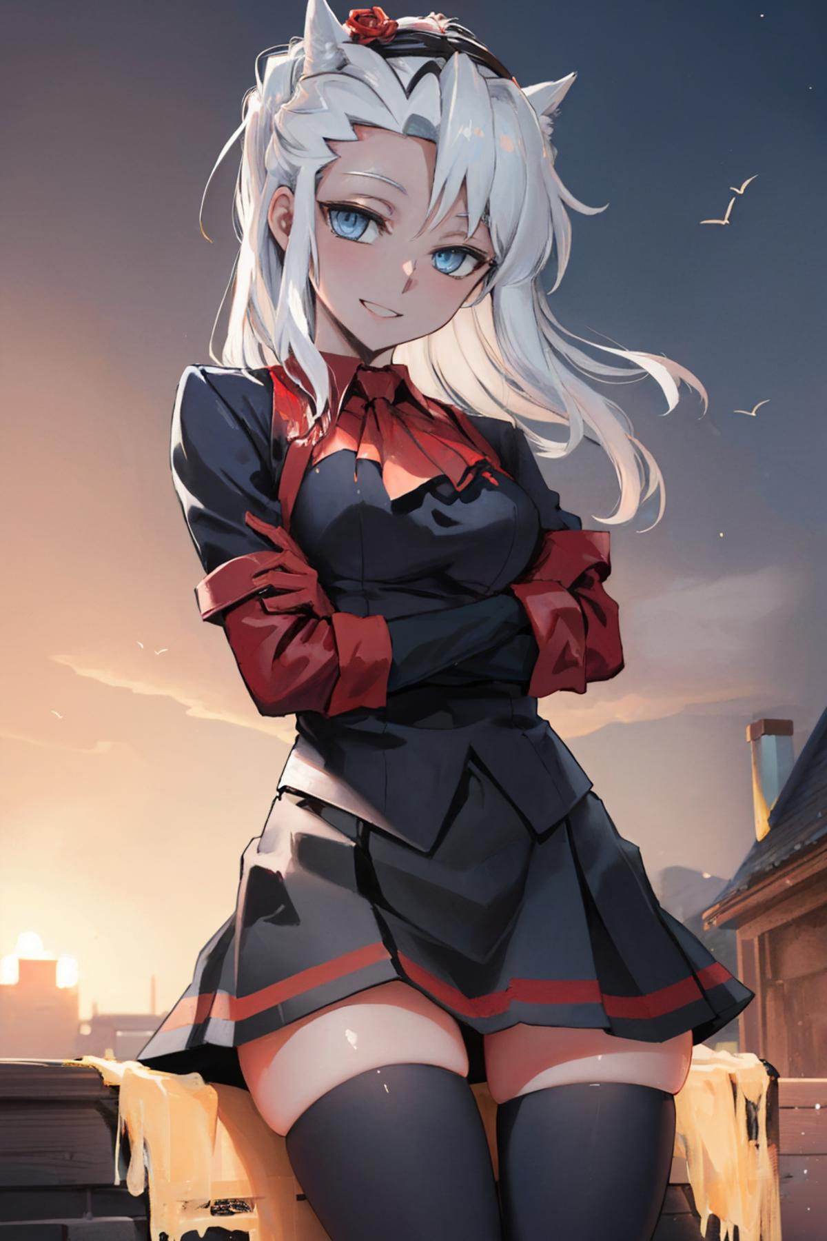 Maid Outfit | Helltaker: Examtaker - v1.0 | Stable Diffusion LoRA | Civitai