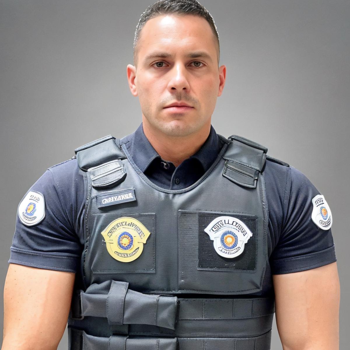 Brazilian male police uniform〘Style LoRA〙 - v2.0 | Stable Diffusion ...