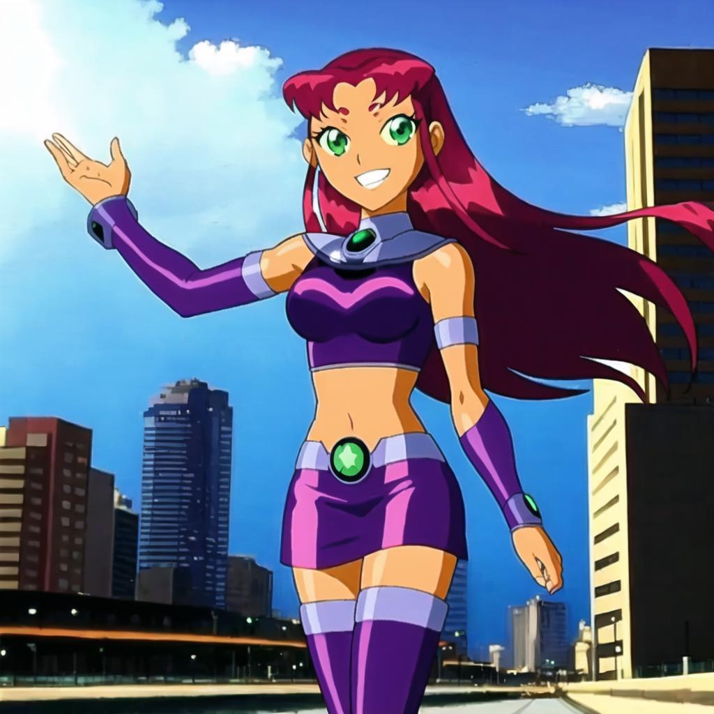 Teen Titans Starfire Flying