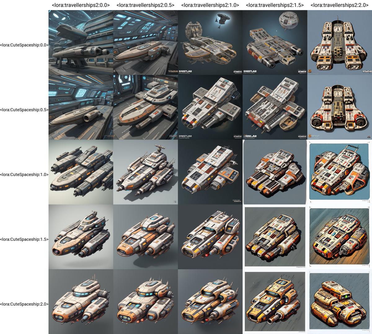Combinations of Cute Isometric Spaceships with Traveller Spaceship ...