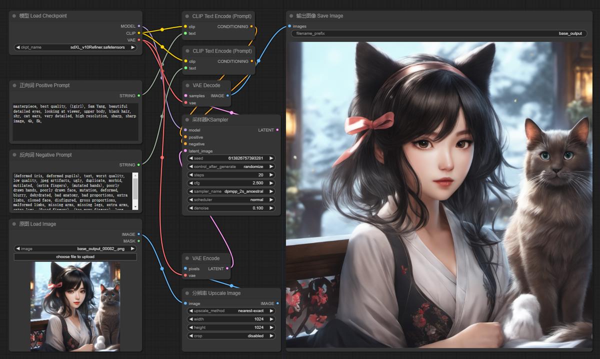 SDXL1.0 ComfyUI图生图简易配置。Image To Image Workflow - v1.0 | Stable ... SDXL1.0 ComfyUI图生图简易配置。Image To Image Workflow - v1.0 | Stable ...