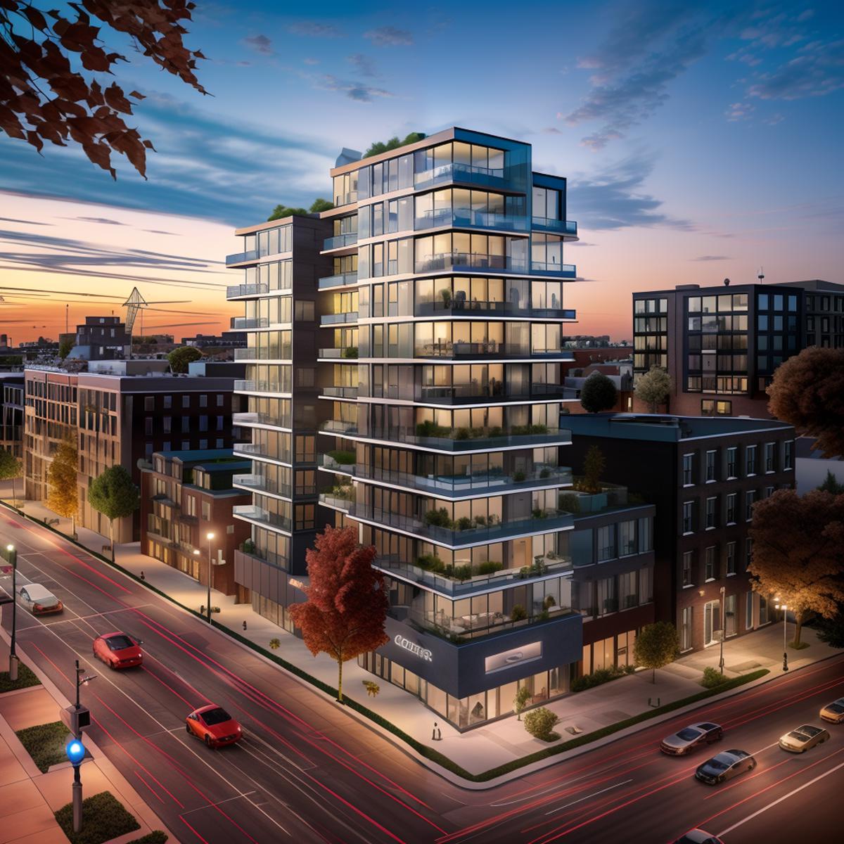 Modern Apartment Building（现代公寓楼效果）LoRa - v1.0 | Stable Diffusion LoRA | Civitai