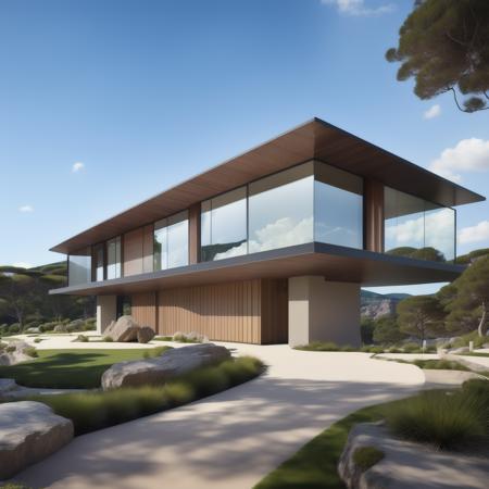 XSArchi_106Stonebuilding石材建筑 - v1.0 | Stable Diffusion LoRA | Civitai