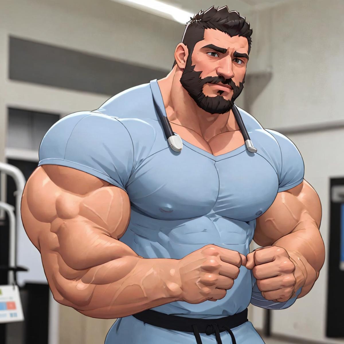 Big hunk male (Style) - v1.0 | Stable Diffusion LoRA | Civitai