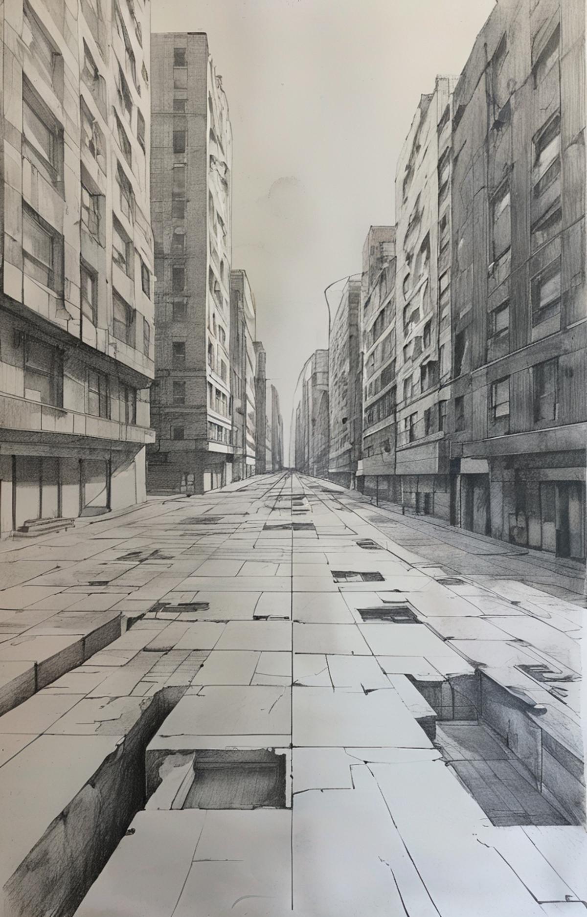 style of Perspective drawing [SDXL] 250 - v1.0 | Stable Diffusion XL ...