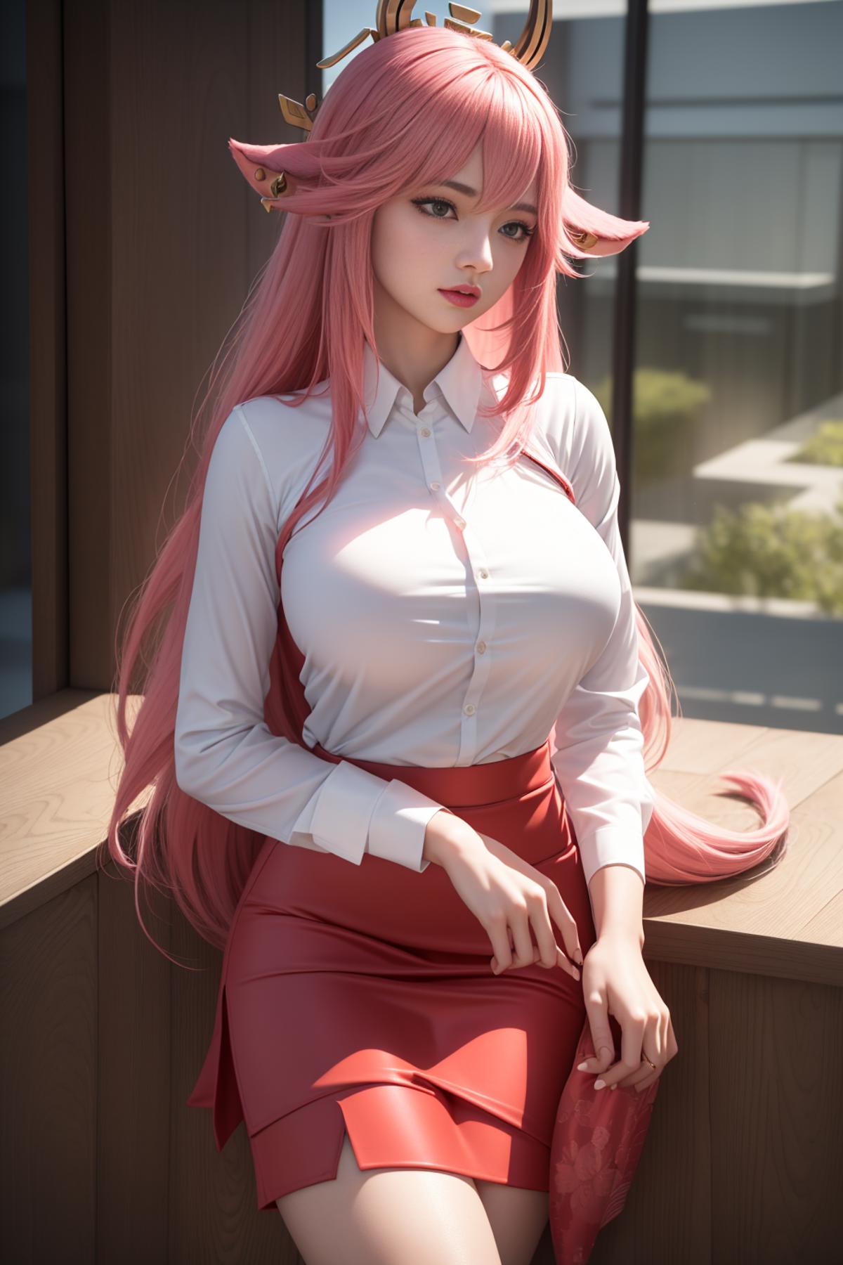 Yae Miko (Genshin Impact) Alternative Costume Charater LoRA - v1.0 | Stable Diffusion LoRA | Civitai