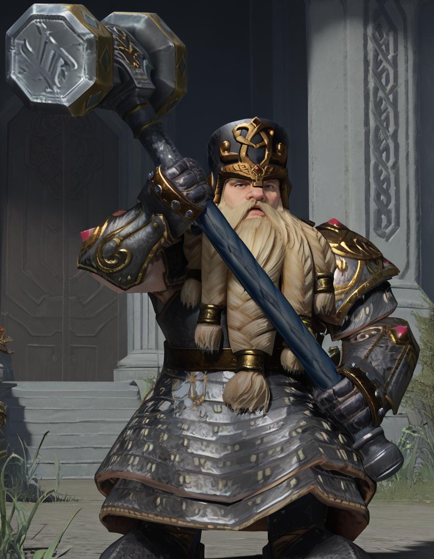 Dwarf Hammerer (Total War Warhammer) - V1 | Stable Diffusion LoRA | Civitai