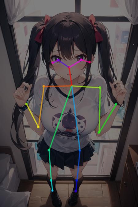 [OpenPose] From above - Standing v1.0 | Stable Diffusion Poses | Civitai