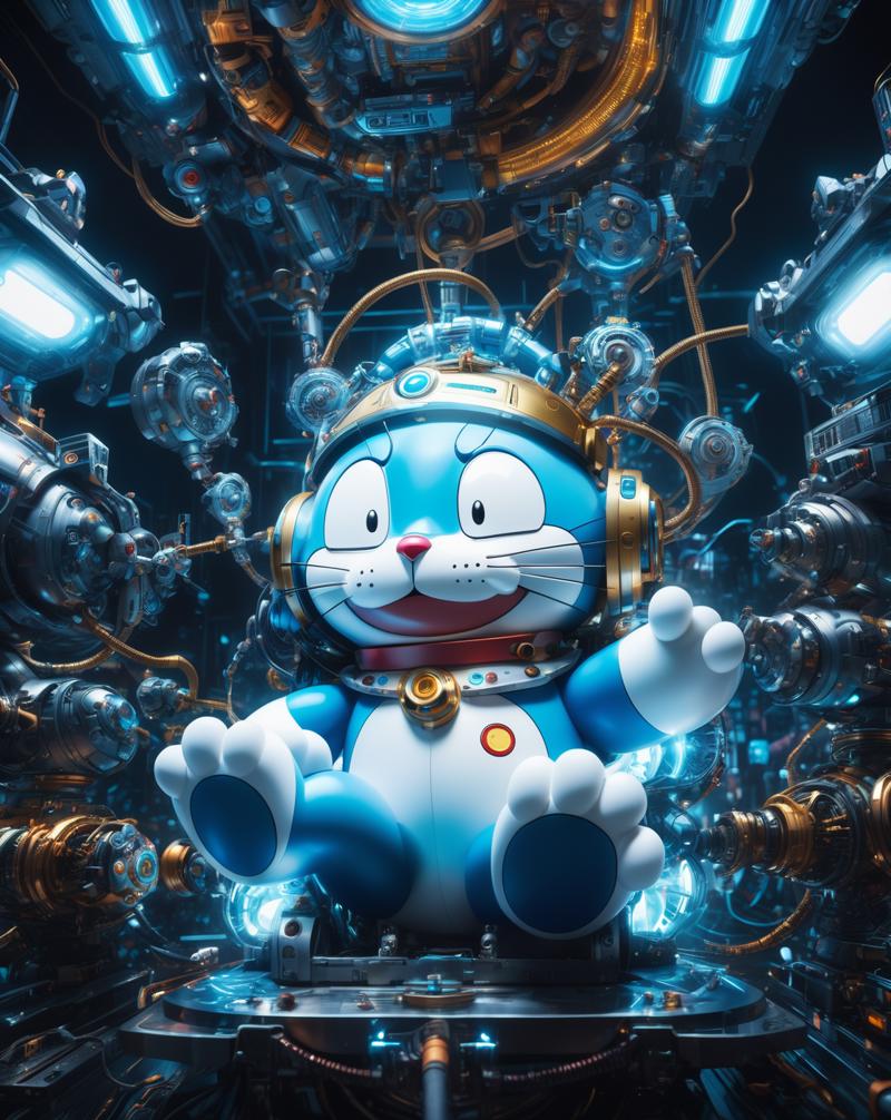 Doraemon's Evolution in the Cyberpunk Realm | Civitai