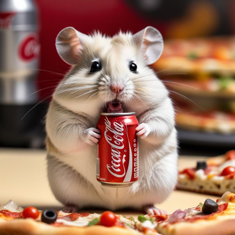 Hamster with coke | Civitai