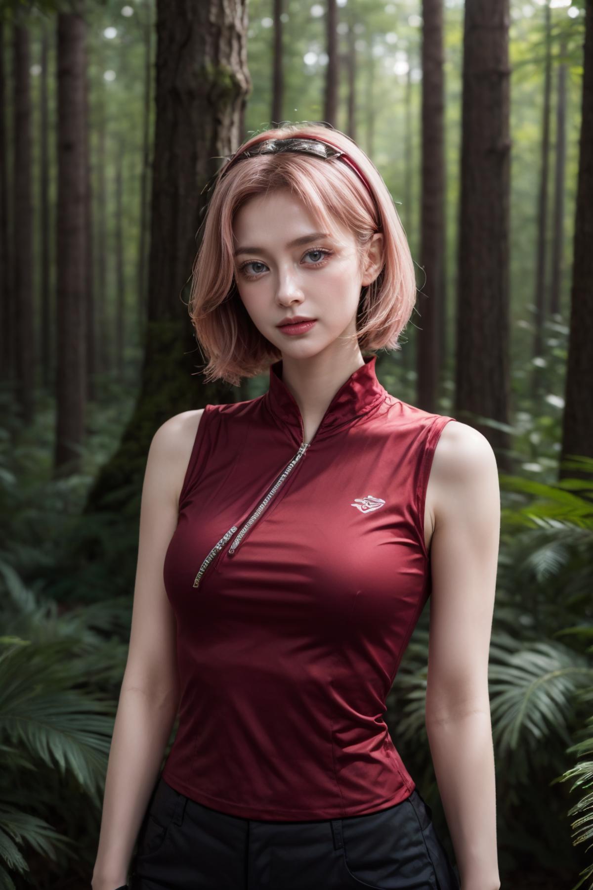 Sakura [realistic] /小樱 真人化 - v1.0 | Stable Diffusion LoRA | Civitai