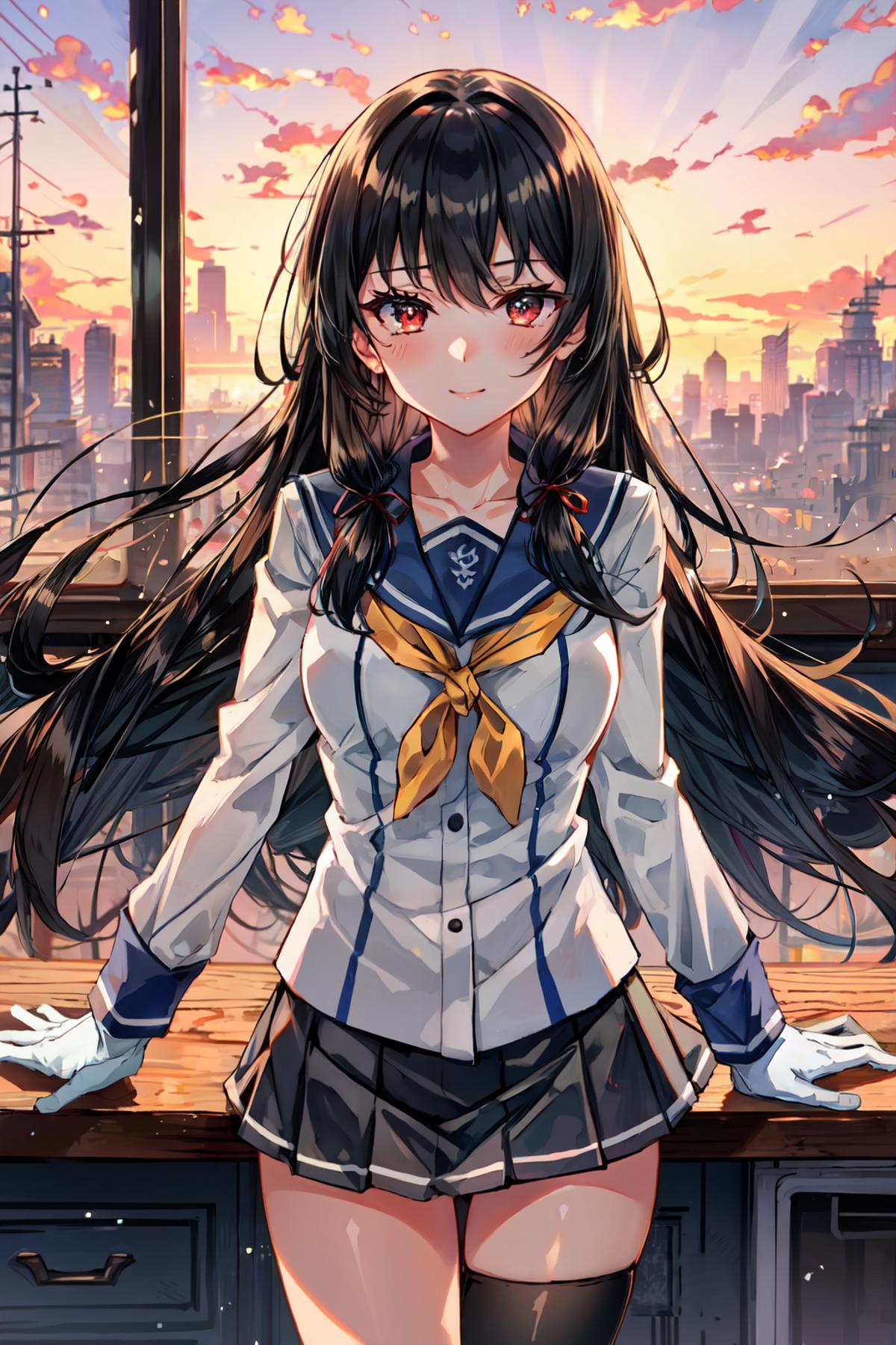 Isokaze (Kancolle) - v0.1 | Stable Diffusion LoRA | Civitai