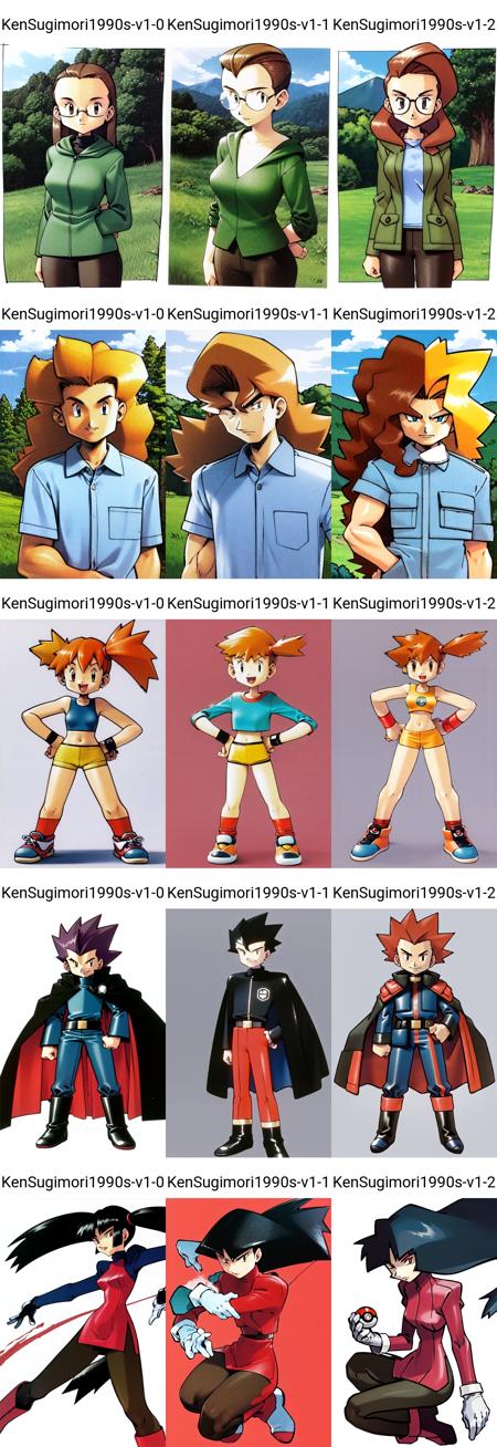 Ken Sugimori 1990s Classic Pokemon Trainers Style - v1.0 | Stable ...