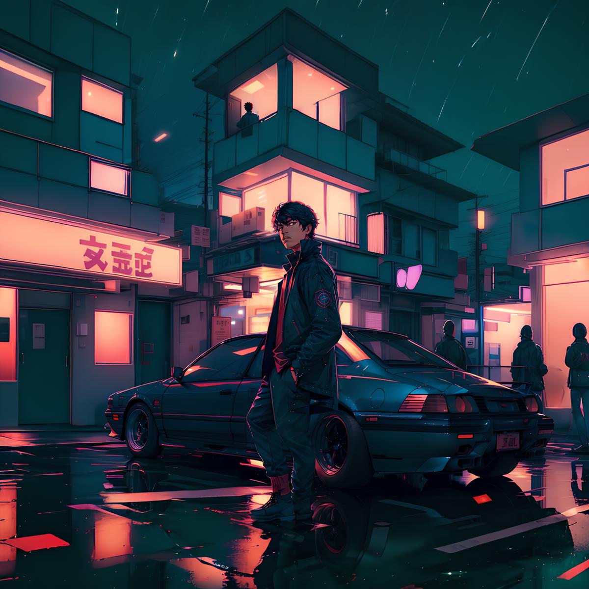 Vaporwave Visual [LoRA] by Woncho - v1.0 | Stable Diffusion LoRA | Civitai