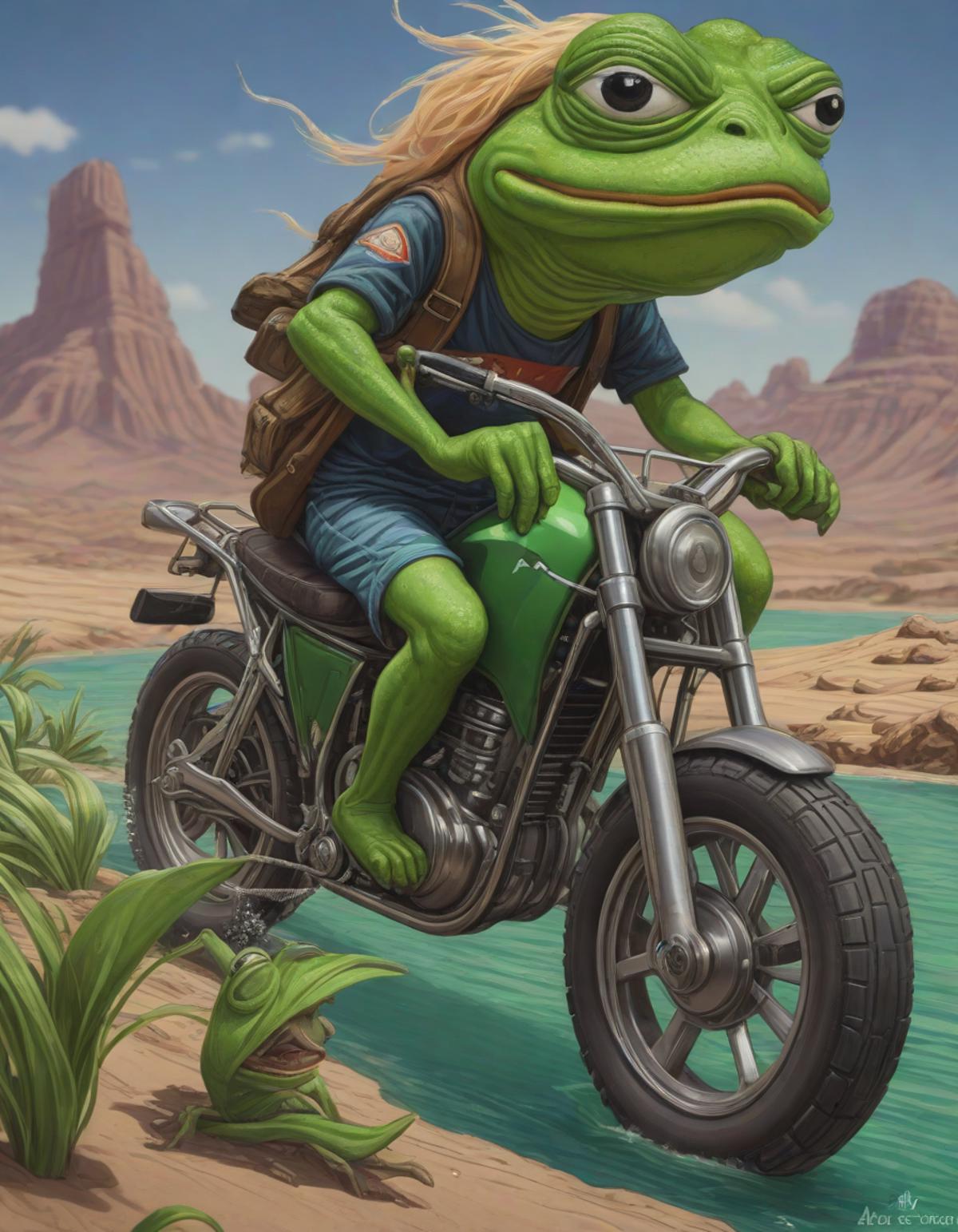 Pepe the frog - sliders / ntcai.xyz - v1.0 | Stable Diffusion XL LoRA ...