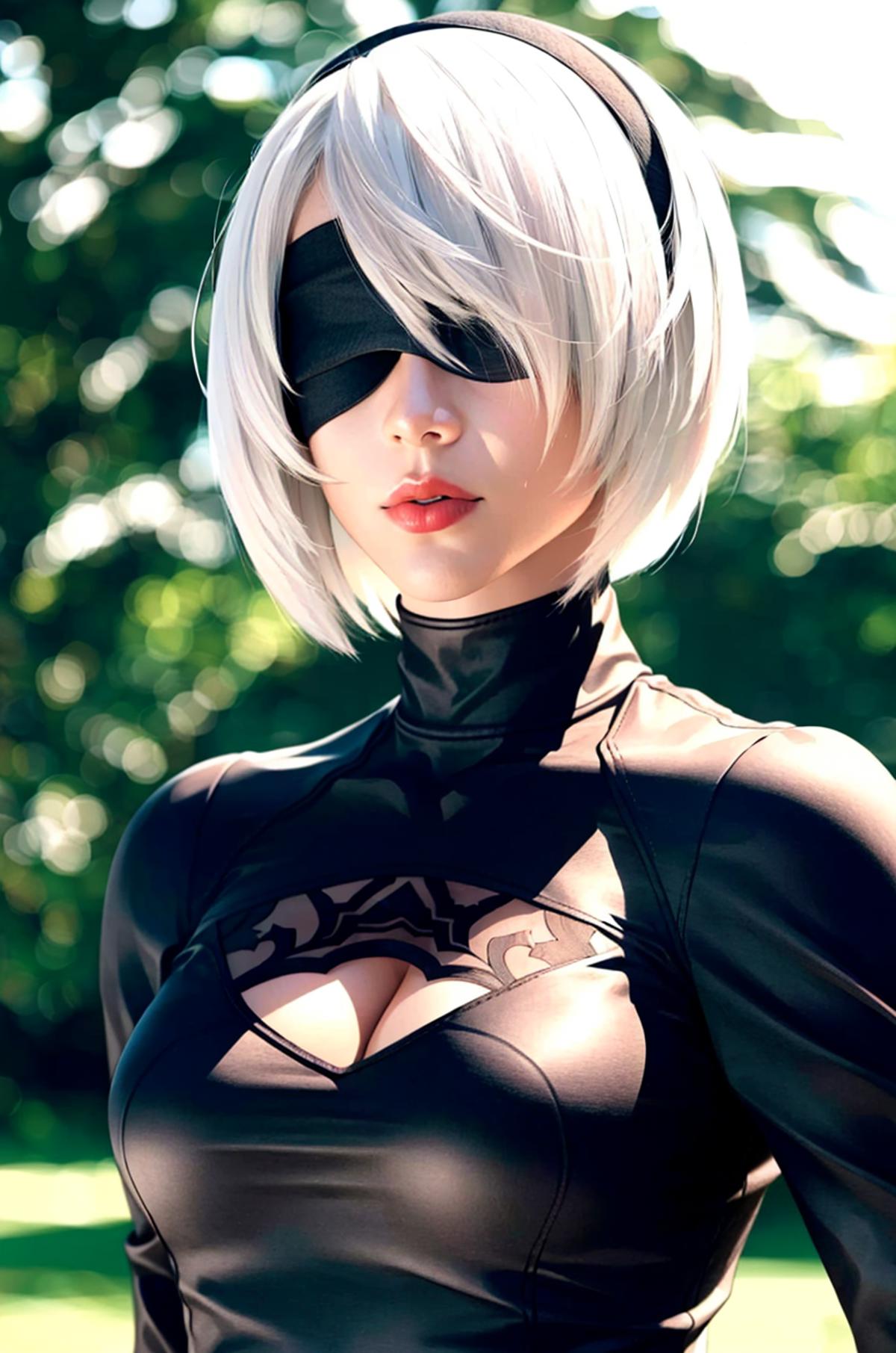 2B (NieR:Automata) LoRA / YorHA edition images generated with AI