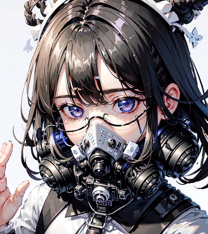 Techpunk Mask | Wearable LoRA - techpunkmask_v0.2 Showcase