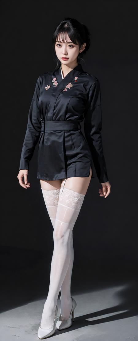 Tutus Hisilk8d White Glossy Over The Knee Socks 图图的嗨丝(8d白色油亮长筒袜)チュチュのハイシー(8d白色のオイル光沢長い膝上靴下