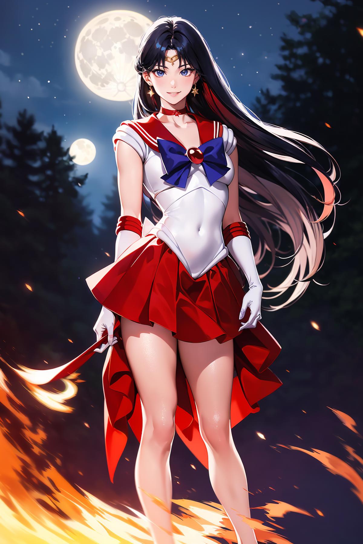 Sailor Moon——Sailor Mars - v1.0 | Stable Diffusion LoRA | Civitai