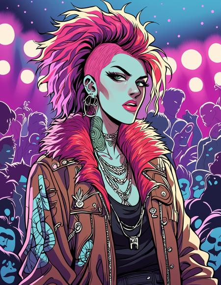 80s Punk [Pony XL] - 80s Punk [Pony XL] | Stable Diffusion LoRA | Civitai