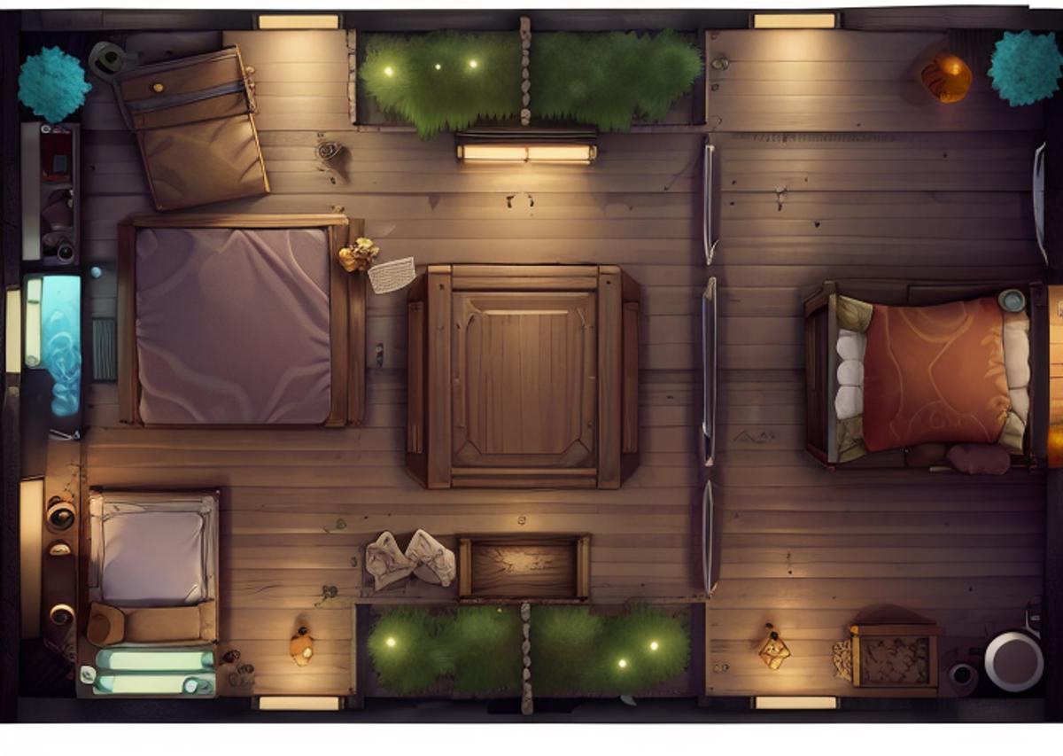 Table Rpg / D&D Maps -(BattleMap)- #9 - Inside the ... (***) - v1.0 | Stable Diffusion LoRA ...