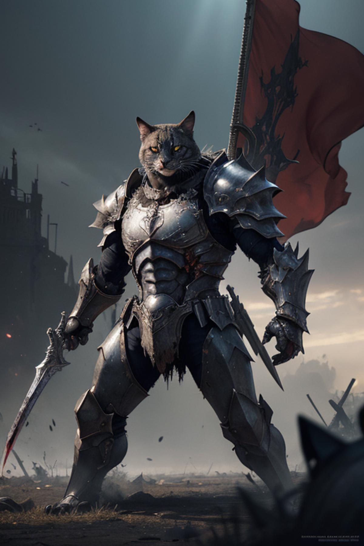 Heavily armored cat | Civitai