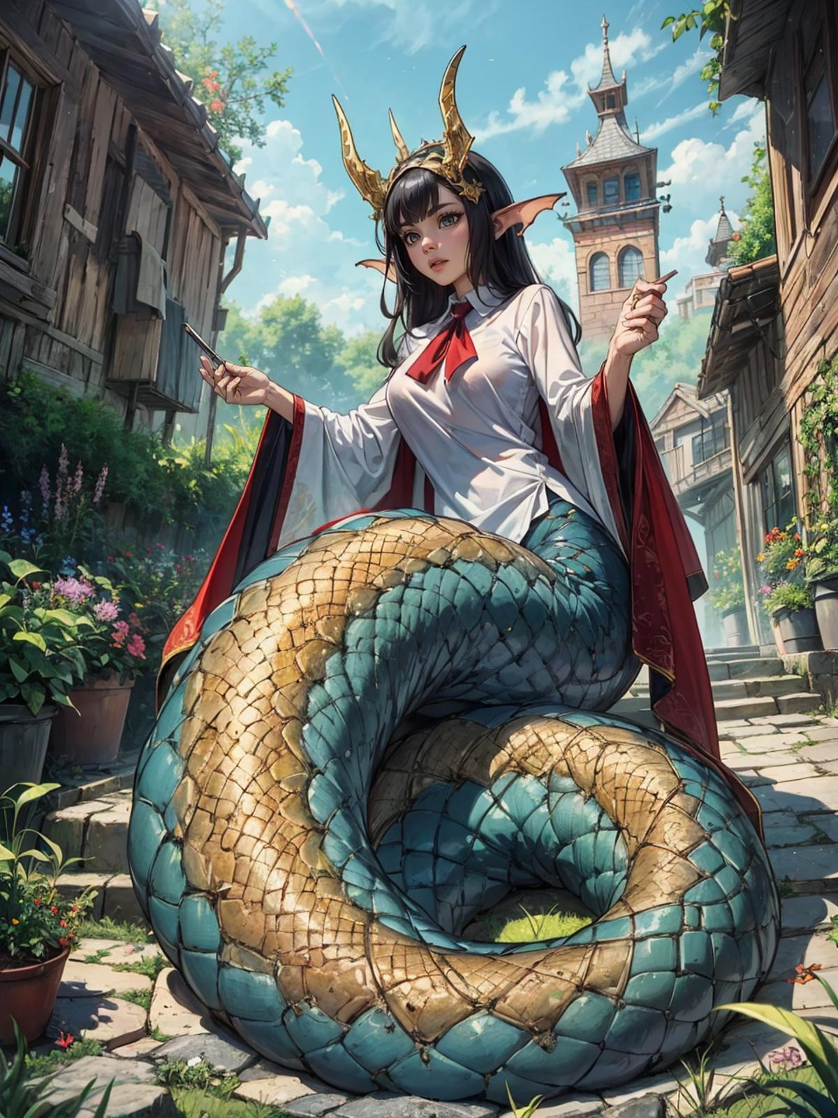 AI Image Creation masterpiece, best quality, 1girl, lamia, - AIEasyPic