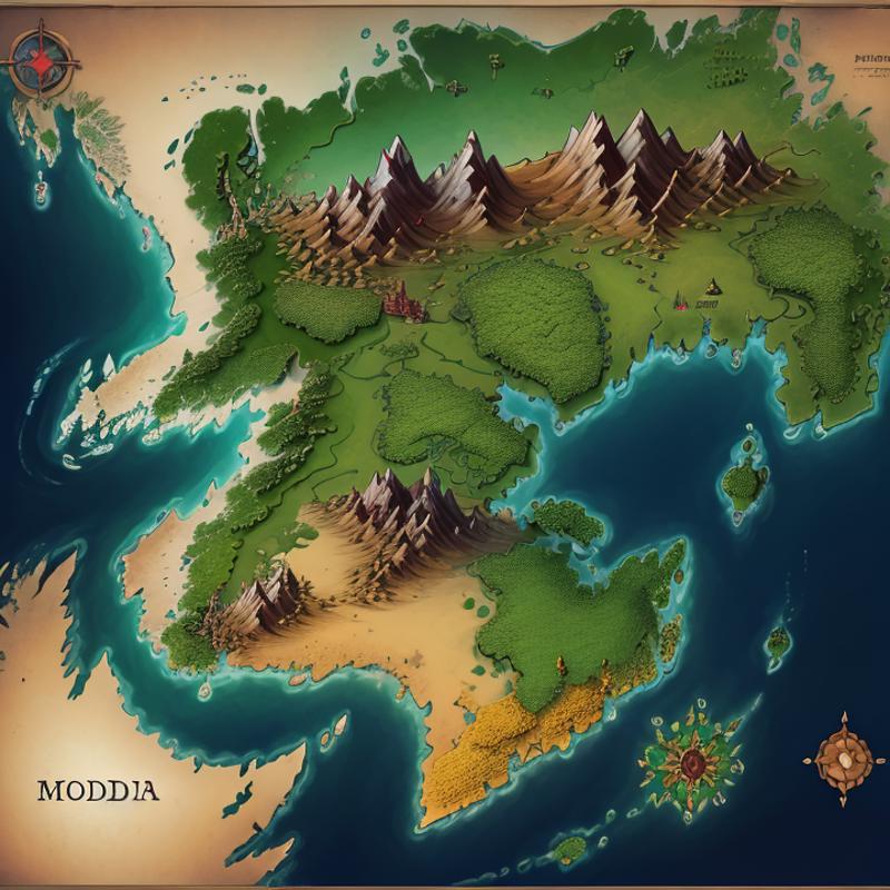 Table Rpg / D&D Maps - #10 - World map - v1.0 Showcase | Civitai