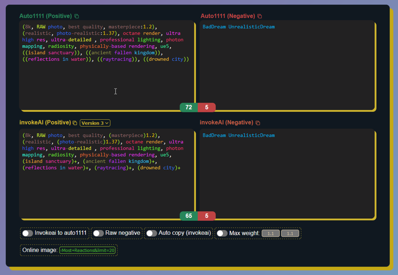 Automatic1111 to InvokeAI - v1.4.4 Showcase