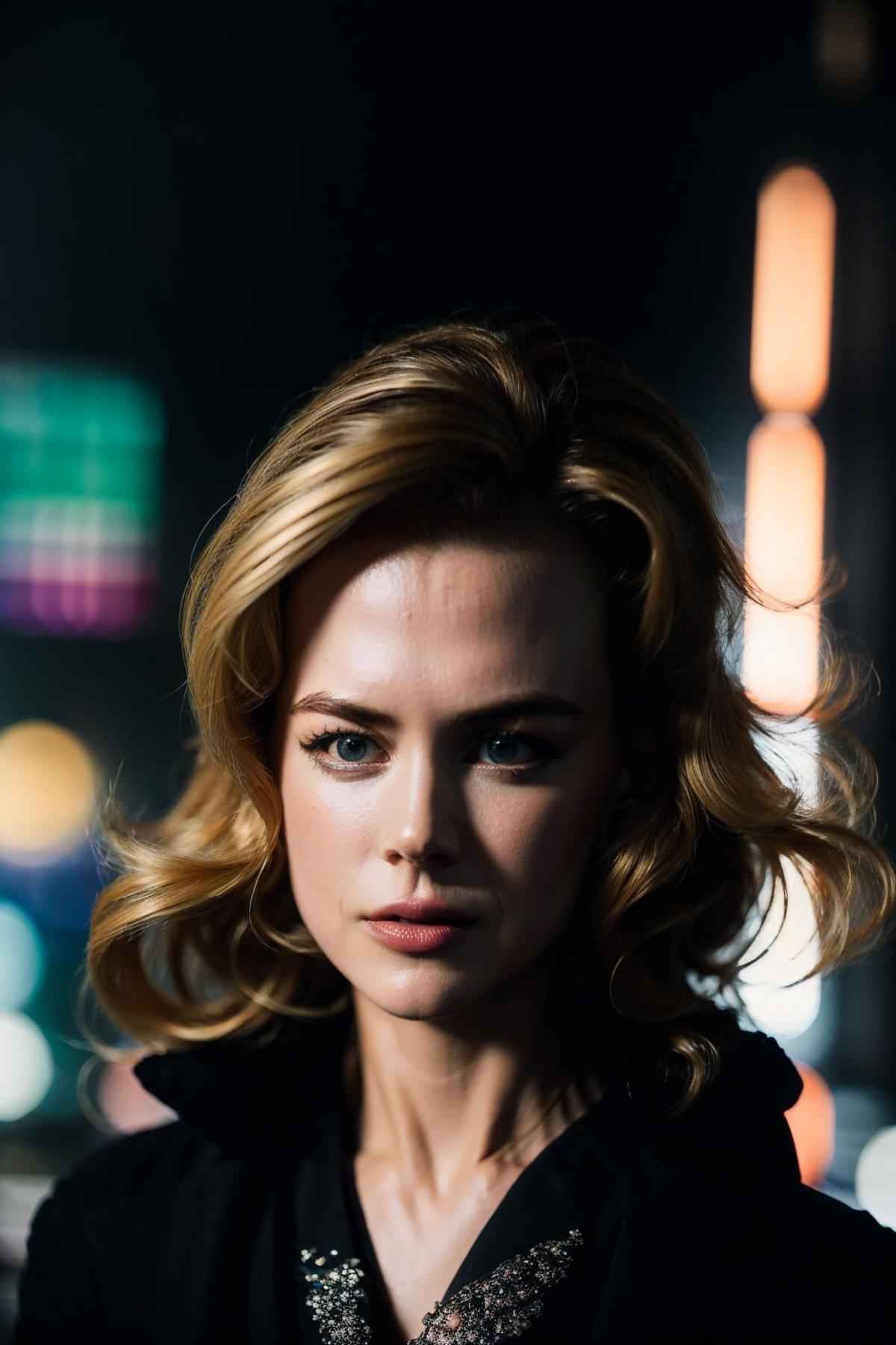 Wearing holographic cyberpunk clothing images generated with AI